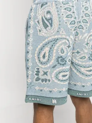 Amiri Paisley-embroidered Shorts