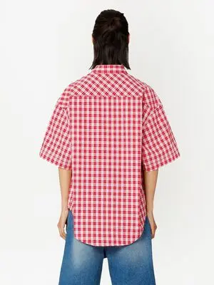 AMI Paris Checked Short-sleeve Shirt