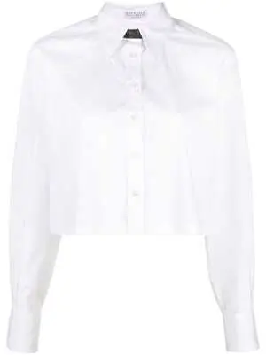 Brunello Cucinelli Cropped Long-sleeve Shirt