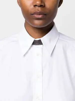 Brunello Cucinelli Cropped Long-sleeve Shirt