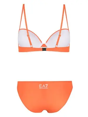 EA7 Logo-print Bikini Set