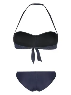 EA7 Logo-embellished Bikini Set - Blue