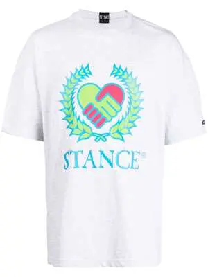Stance Logo-print Short-sleeve T-shirt - Grey