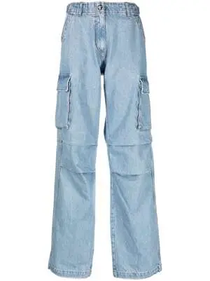 Coperni Denim Cargo Trousers - Blue