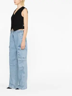 Coperni Denim Cargo Trousers - Blue