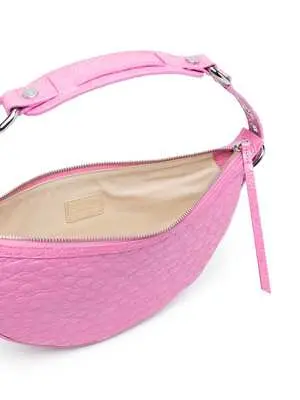 By Far Gib Embossed Shoulder Bag - Pink