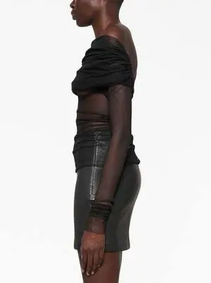 Christopher Esber Veiled Silk Top - Black
