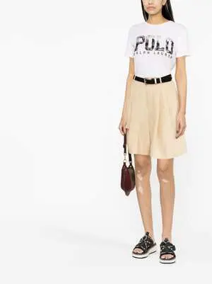Polo Ralph Lauren Pleated Linen Shorts
