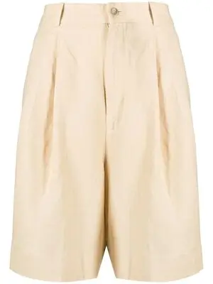 Polo Ralph Lauren Pleated Linen Shorts