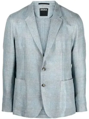 Zegna Single-breasted Blazer - Blue