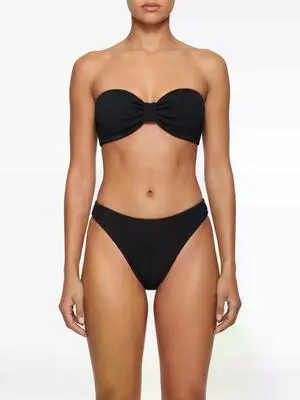 Hunza G Crinkled Two-piece Bikini - Black