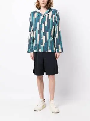 CLOT Geometric-print Button-up Shirt