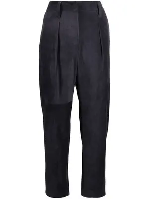 Brunello Cucinelli Cropped Suede Trousers
