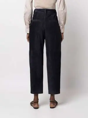 Brunello Cucinelli Cropped Suede Trousers