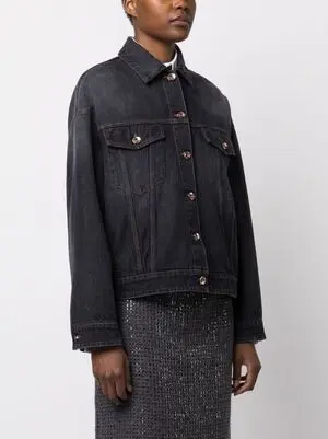 Brunello Cucinelli Authentic Monili-embellished Denim Jacket