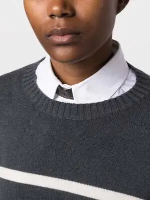 Brunello Cucinelli Striped Cashmere Jumper