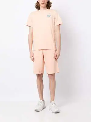 Maison Kitsuné Logo-print Cotton T-shirt - Pink
