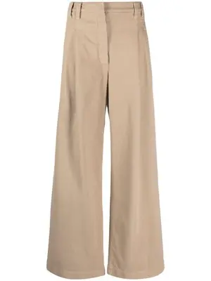 Brunello Cucinelli Wide-leg Pleated Jeans
