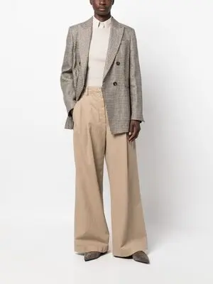 Brunello Cucinelli Wide-leg Pleated Jeans