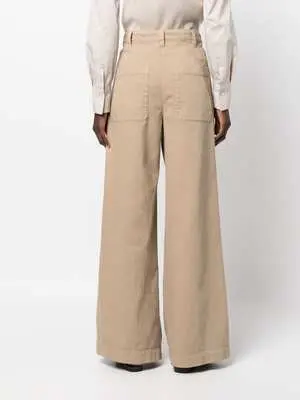 Brunello Cucinelli Wide-leg Pleated Jeans