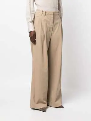 Brunello Cucinelli Wide-leg Pleated Jeans