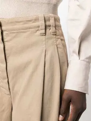 Brunello Cucinelli Wide-leg Pleated Jeans