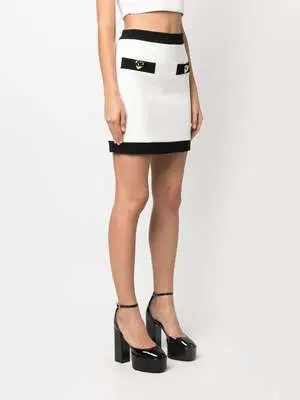 Moschino Button-detailed Fitted Skirt