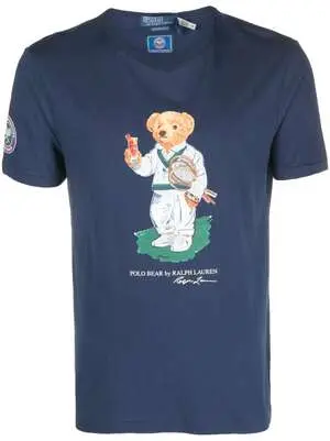 Polo Ralph Lauren Teddy Bear-print Short-seeved Cotton T-shirt