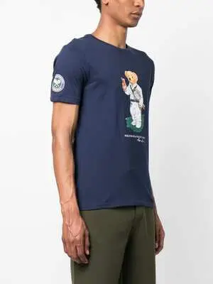 Polo Ralph Lauren Teddy Bear-print Short-seeved Cotton T-shirt