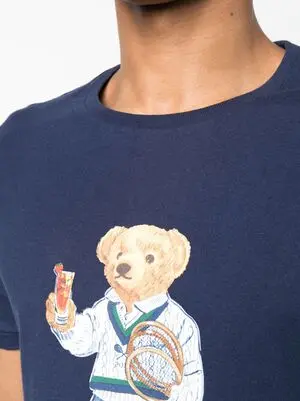 Polo Ralph Lauren Teddy Bear-print Short-seeved Cotton T-shirt