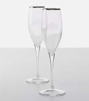 Balenciaga Set Of Two Champagne Flute Glasses