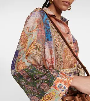 Zimmermann Devi Printed Silk Midi Dress - Multicoloured