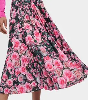 CHRISTOPHER KANE Floral High-rise Midi Skirt