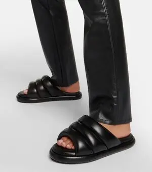 Proenza Schouler Padded Leather Slides - Black
