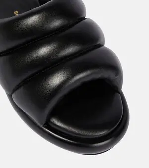 Proenza Schouler Padded Leather Slides - Black