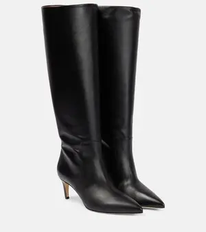 Paris Texas Leather Knee-high Boots - Black