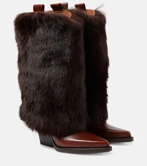 Paris Texas Leather Knee-high Boots - Brown