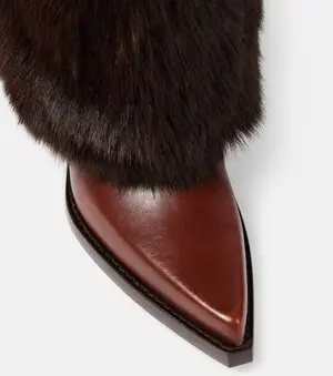 Paris Texas Leather Knee-high Boots - Brown