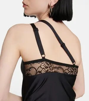 Coperni One-shoulder Cutout Mini Dress - Black