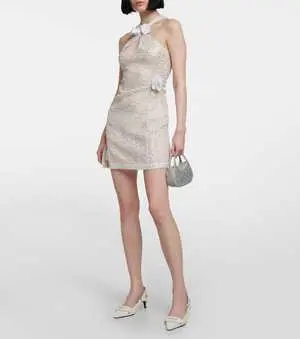 Coperni Embellished Halterneck Mini Dress