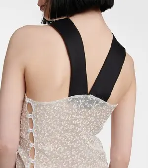 Coperni Embellished Halterneck Mini Dress