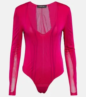 Y/project Semi-sheer Bodysuit - Pink