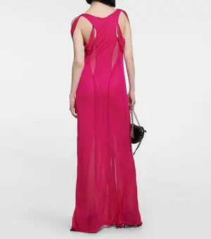 Y/project Chiffon Maxi Dress - Pink