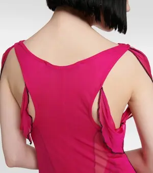 Y/project Chiffon Maxi Dress - Pink
