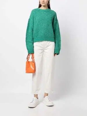 Maison Kitsuné Cropped Straight-leg Jeans