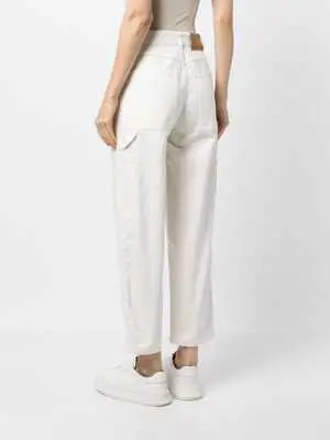 Maison Kitsuné Cropped Straight-leg Jeans