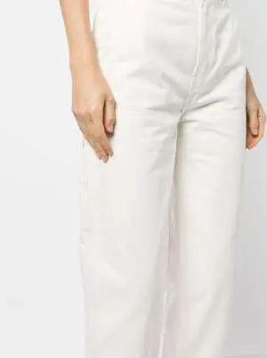 Maison Kitsuné Cropped Straight-leg Jeans