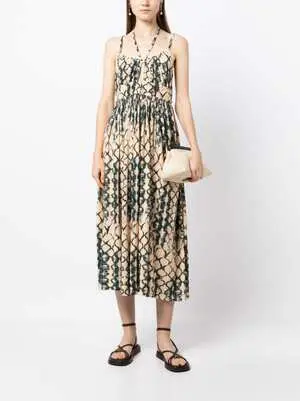 Ulla Johnson Freya Halterneck Midi Dress - Yellow