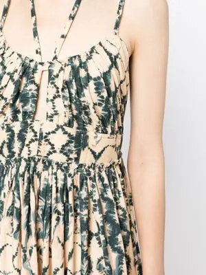 Ulla Johnson Freya Halterneck Midi Dress - Yellow