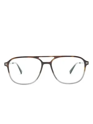 Mykita Gylfi Pilot-frame Glasses - Brown